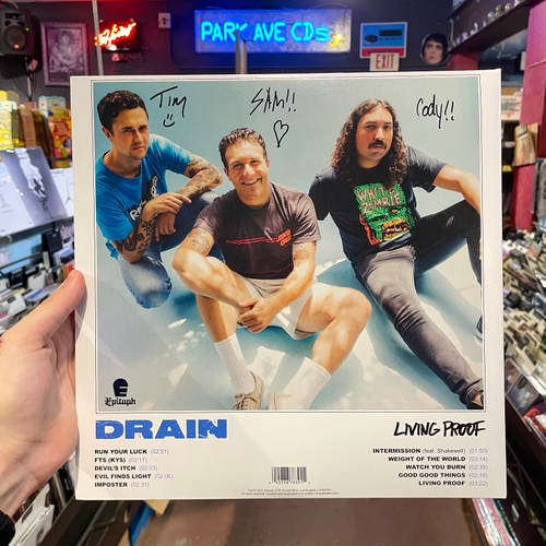 Drain - Living Proof [PACDs AUTOGRAPHED Exclusive - LP] | ==== PARK AVE ...