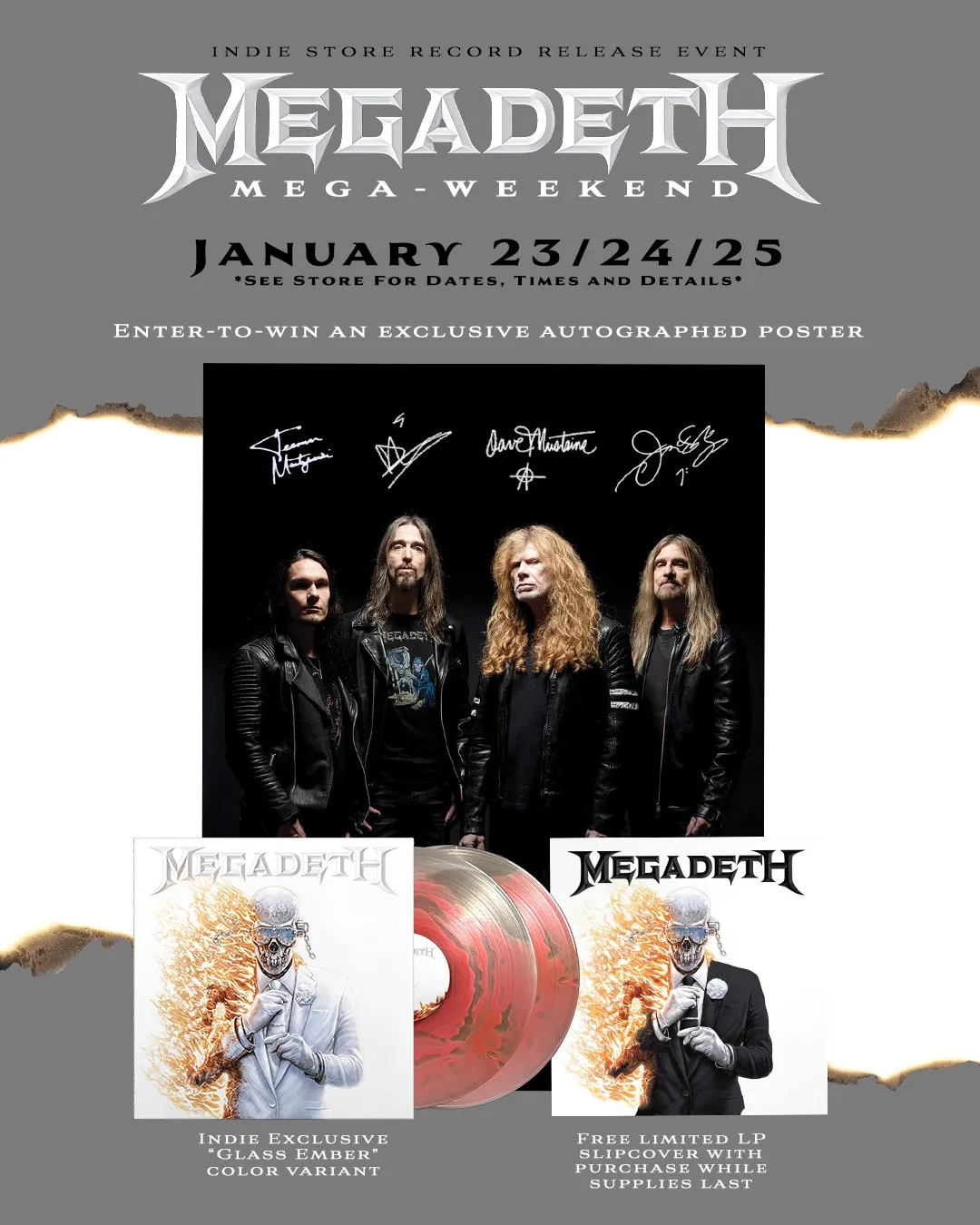 Megadeth Listening Event - 01/24 - 2pm | 22 Sound Records