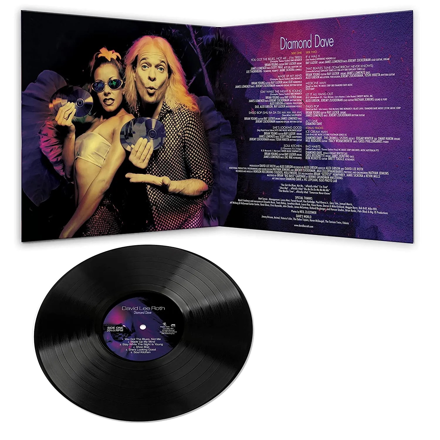 David Lee Roth - Diamond Dave [Black LP] | Easy Street Records