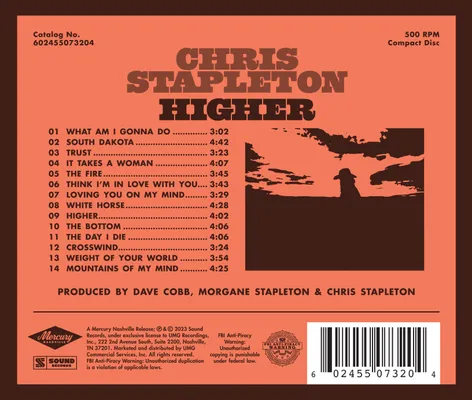 Chris Stapleton - Higher | RECORD STORE DAY