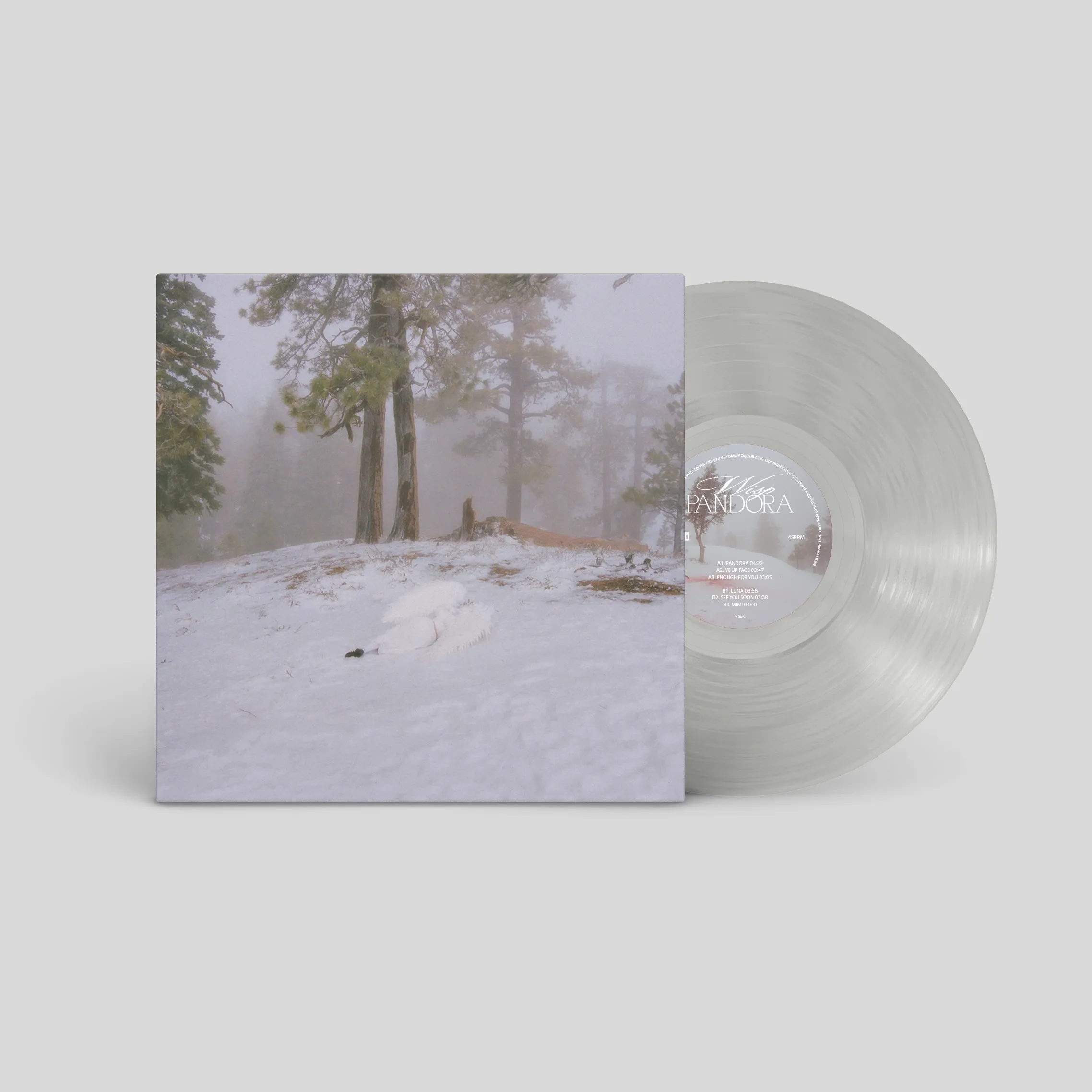 Wisp - Pandora [Indie ExclusiveTranslucent Milky Clear 12inch EP ...