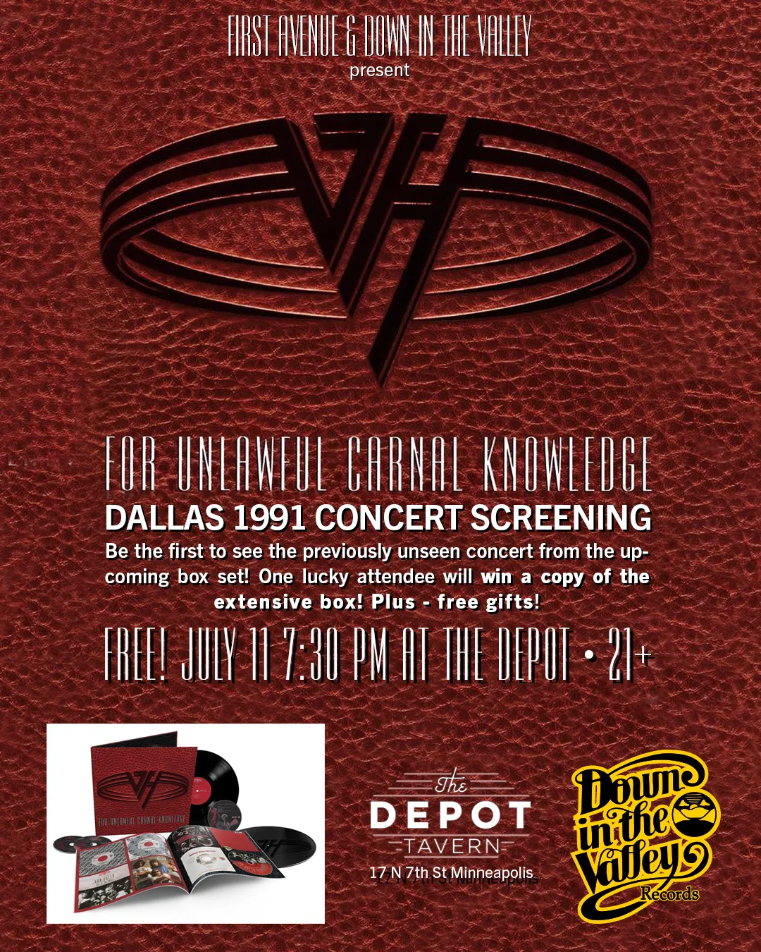 Van Halen Boxset Concert Screening at The Depot! Win a Van Halen Box ...